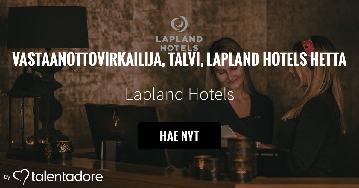 Vastaanottovirkailija, talvi, Lapland Hotels Hetta | Lapland Hotels